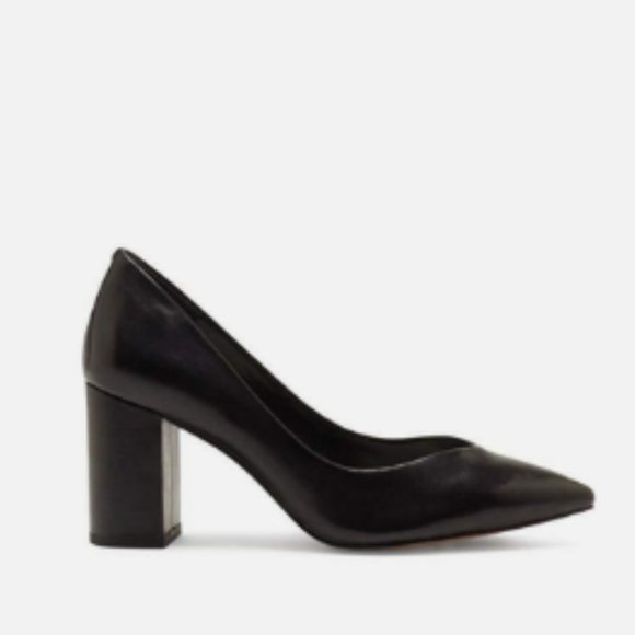 1. State | Shoes | State Black Leather Pointed Toe High Heels | Poshmark